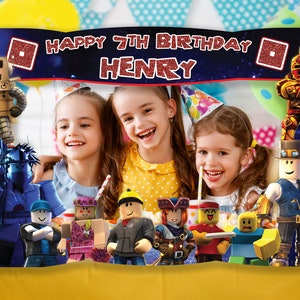 Personalized Roblox Photo Booth Frame, Gamer Photo Booth Frame, Roblox ...