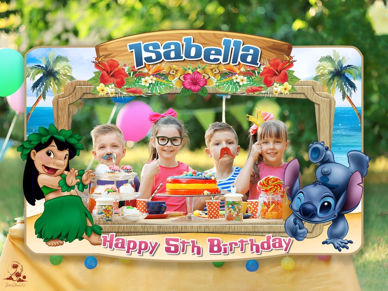 Marco de fotomatón de Lilo Stitch, marco de Lilo Stitch, decoración de ...