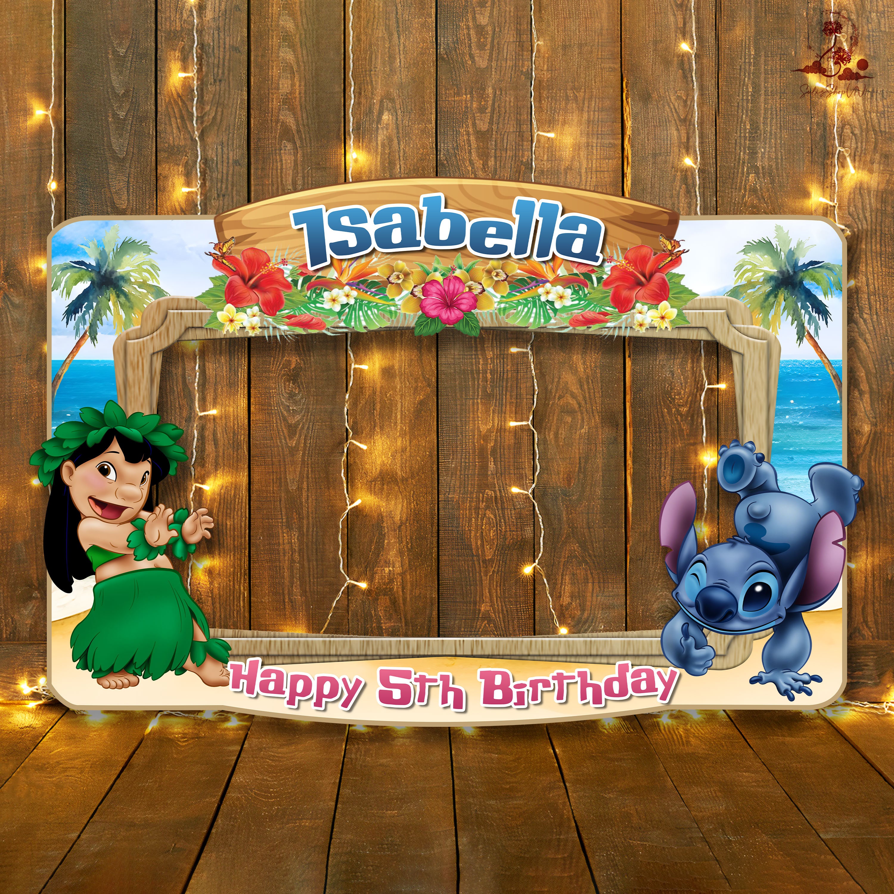 Lilo Stitch Photo Booth Frame, Lilo Stitch Frame, Lilo Stitch Party ...