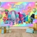Birthday Backdrop Trolls Theme, Trolls Birthday Backdrop, Trolls Party ...