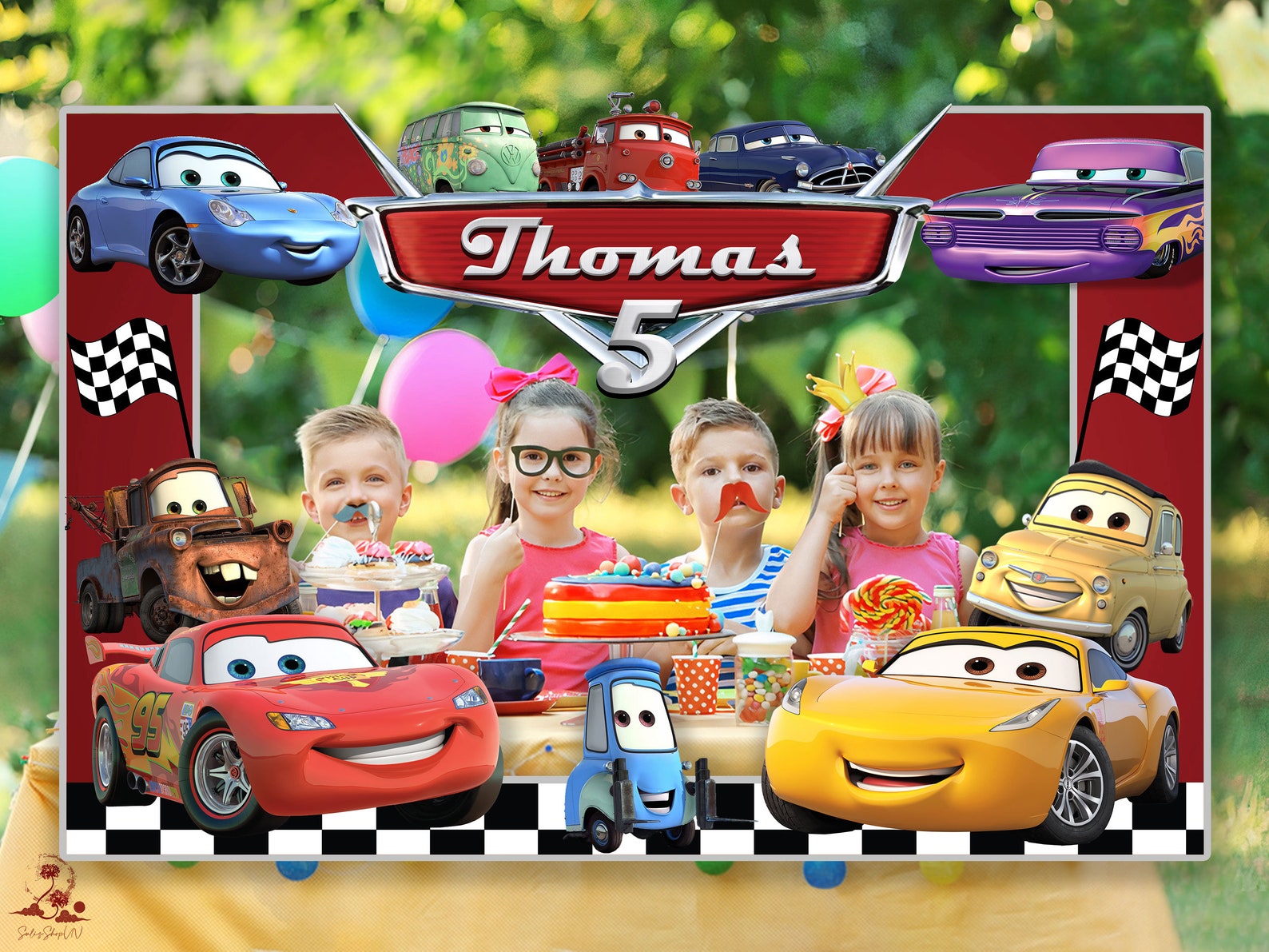 Cars Photo Booth Frame, Cars Frame, Cars Party Decor, Cars Party ...