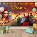 Printable Descendants the Rise of Red Birthday Backdrop, Descendants ...
