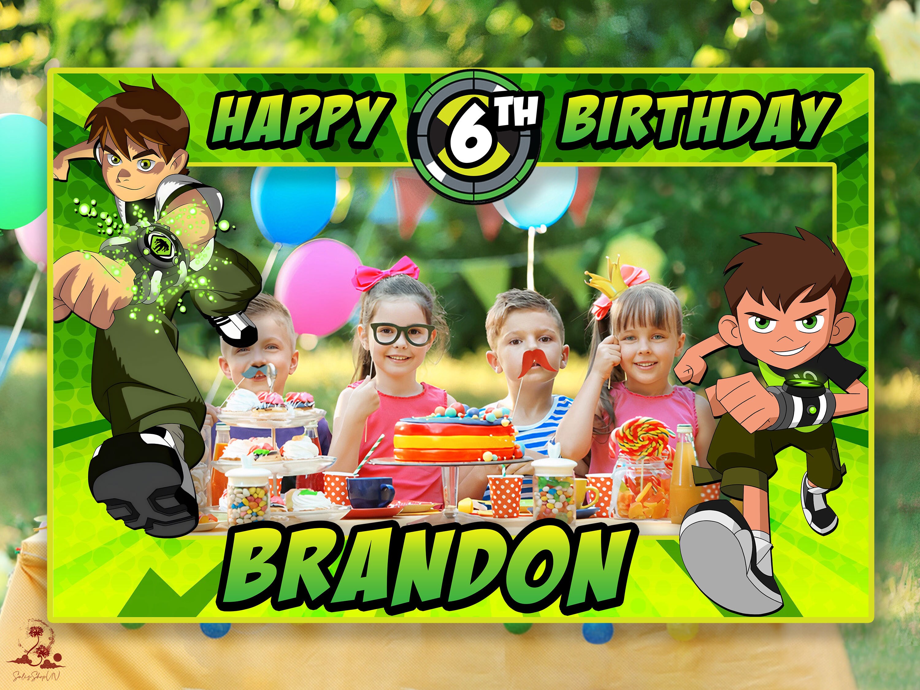 Ben 10 Photo Booth Frame, Ben 10 Frame, Ben 10 Party Decor, Ben 10 ...