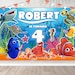 Finding Nemo Birthday Backdrop, Finding Nemo Birthday Party, Finding ...