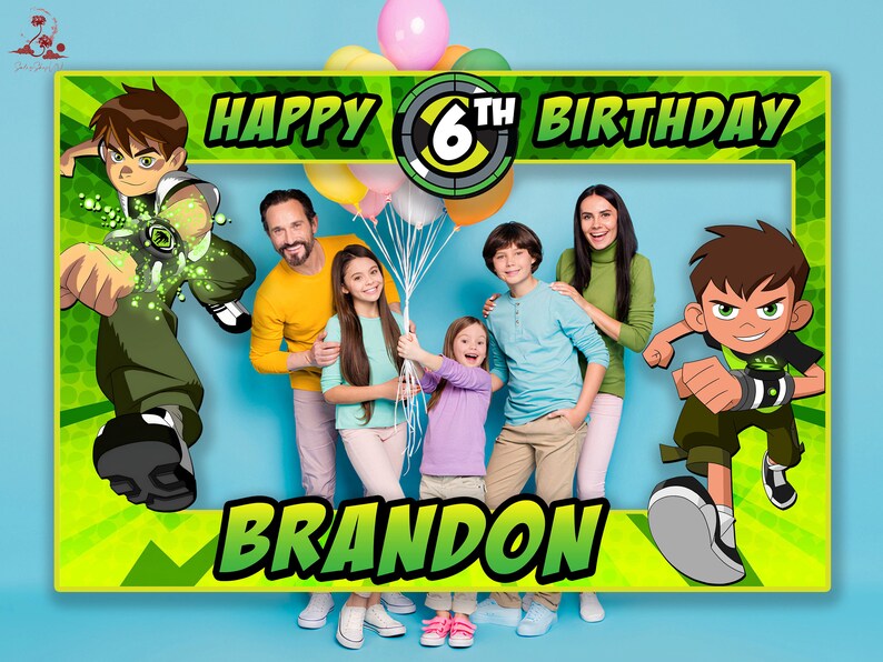 Ben 10 Photo Booth Frame, Ben 10 Frame, Ben 10 Party Decor, Ben 10 ...
