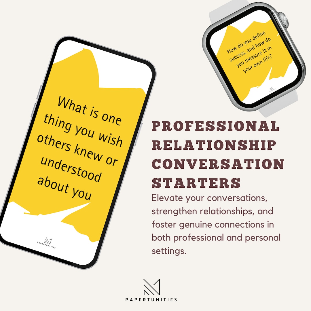 Professional Relationship Prompt Cards: Spark Engaging Conversations ...