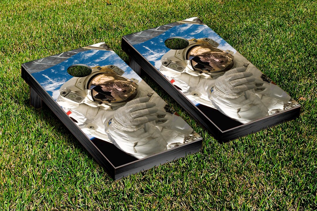 Astronaut | Cornhole Wrap Design | Cornhole Board Maker | Cornhole ...