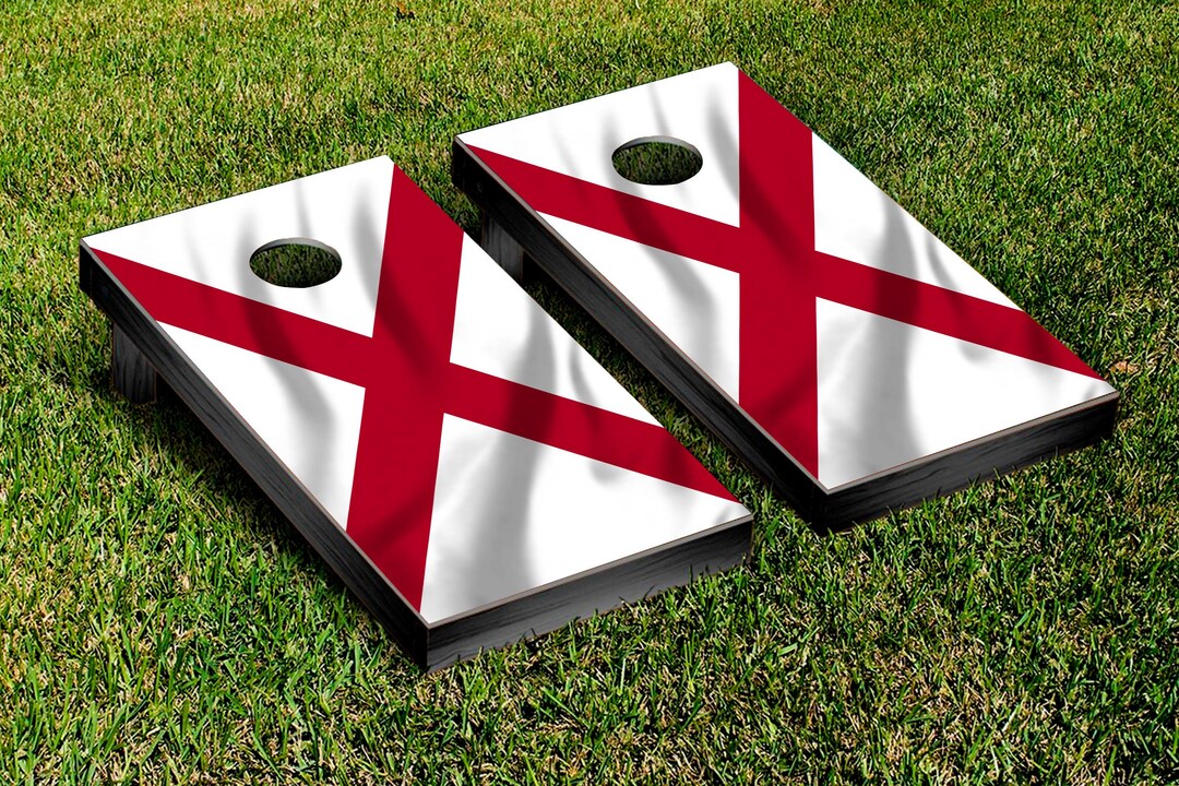 Alabama State Flag | Cornhole Wrap Design | Cornhole Board Maker ...