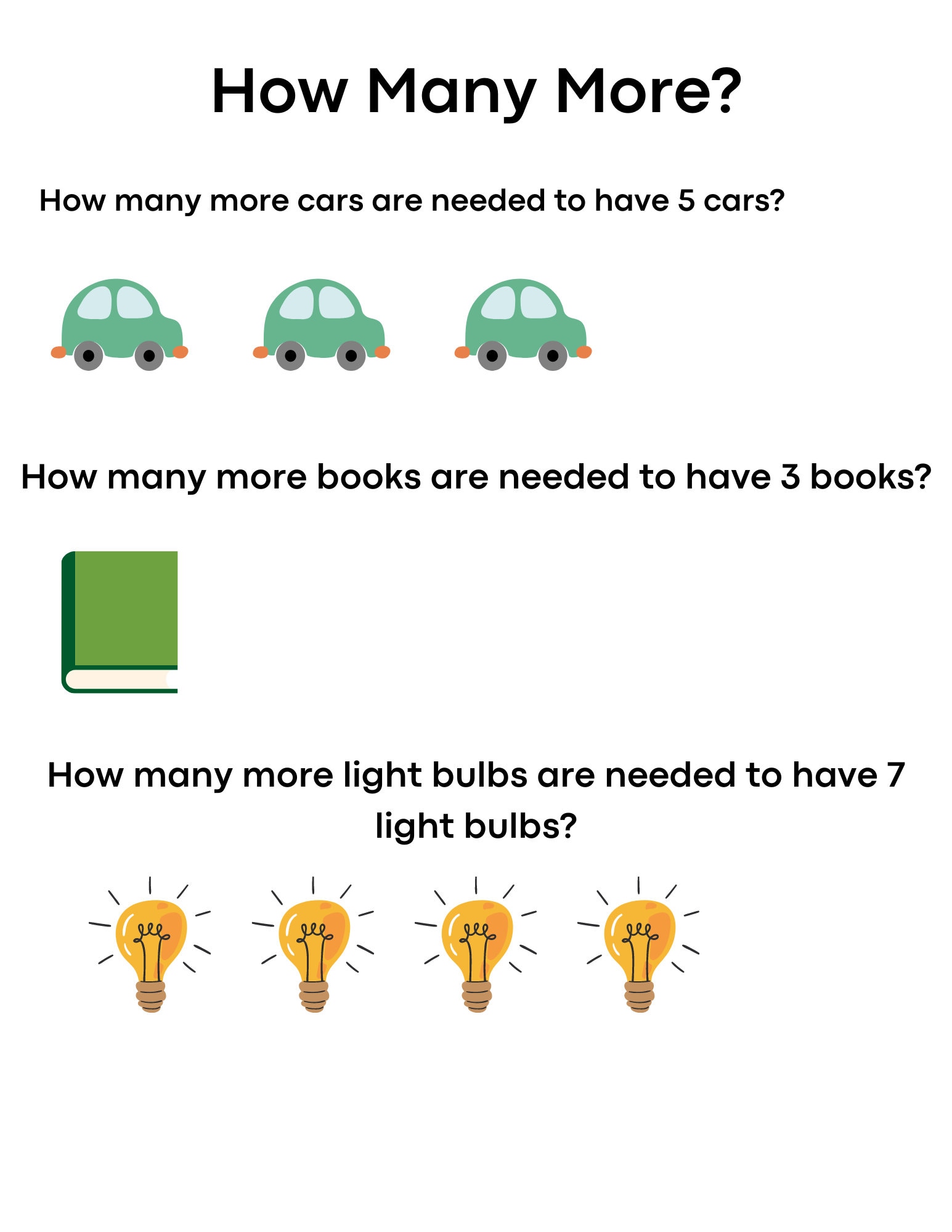 Kindergarten Counting Worksheet , Critical Thinking Skills Work Sheet ...