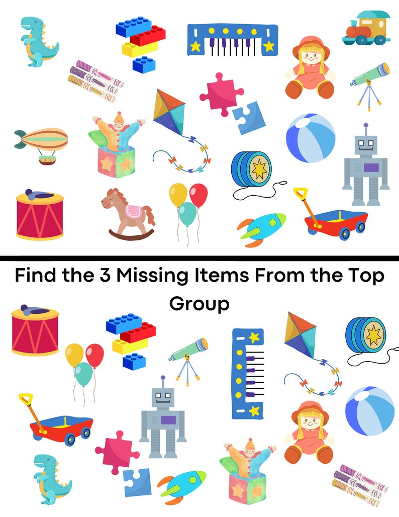 Fun Thinking Activity Worksheet, Identifying Skills and Motor Skills ...