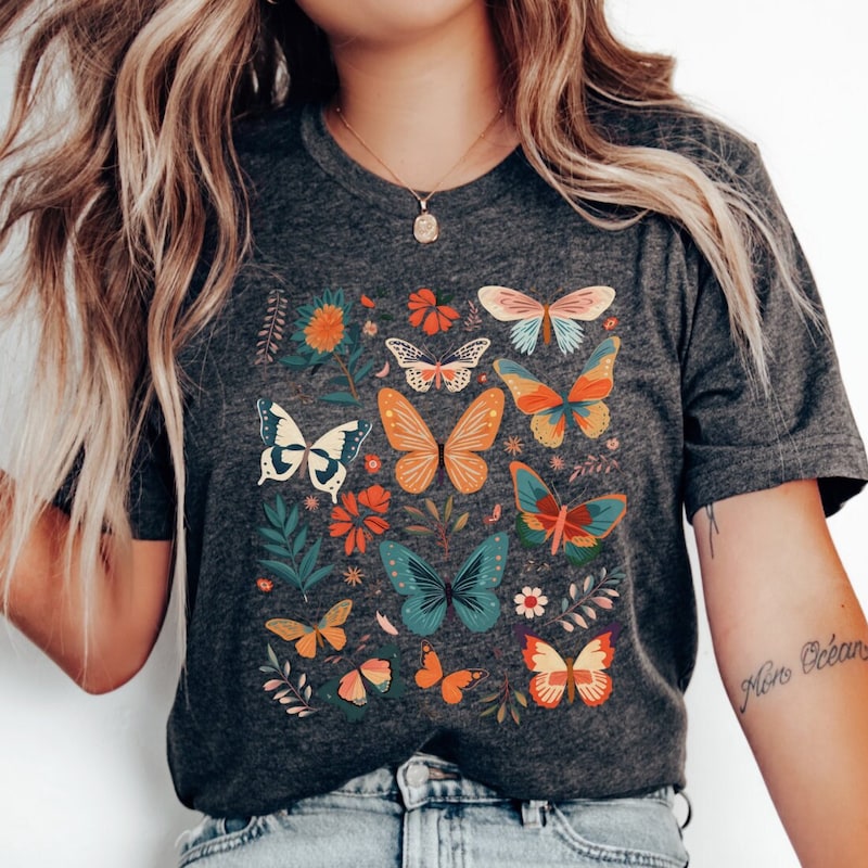 Butterfly T Shirts Women - Etsy