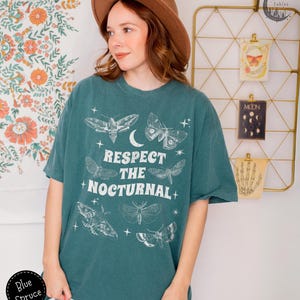 Respect the Nocturnal Shirt, Comfort Colors, Whimsigoth Night Creature ...