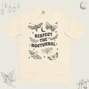 Respect the Nocturnal Shirt, Comfort Colors, Whimsigoth Night Creature ...
