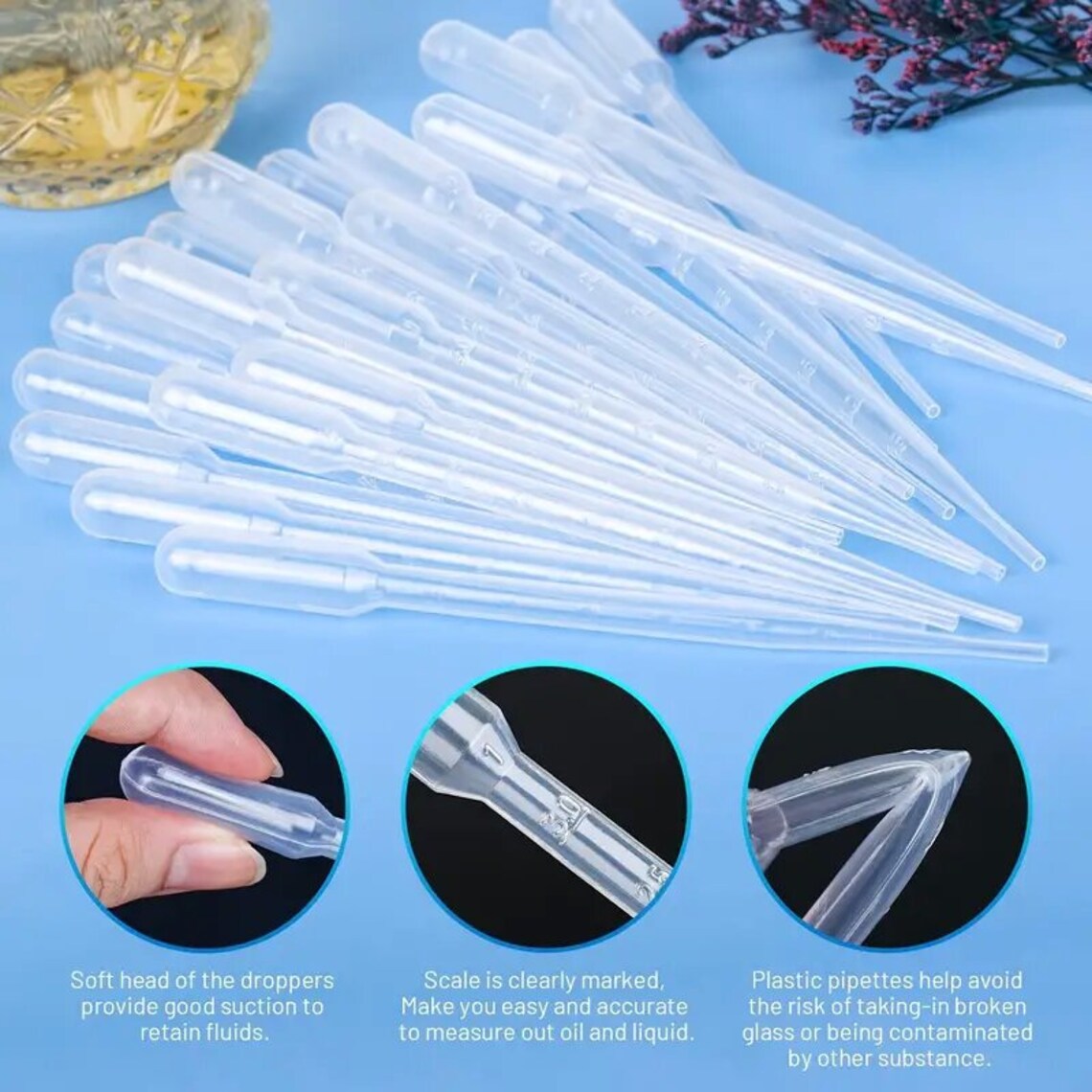 Various Graduated Droppers Disposable Plastic Transfer Pipettes Ideal ...
