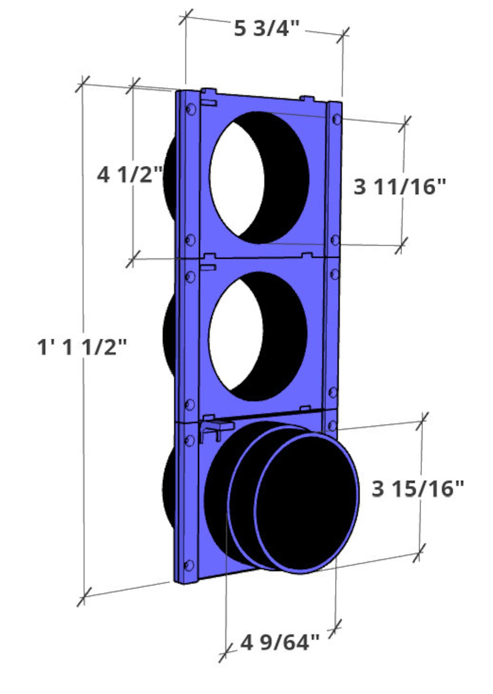 4" Dust Collection 3 Port Manifold - Etsy