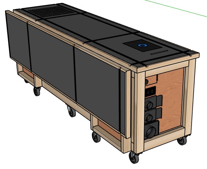 Rolling Workbench/assembly Table Plans: Folding Top, Router & Downdraft ...
