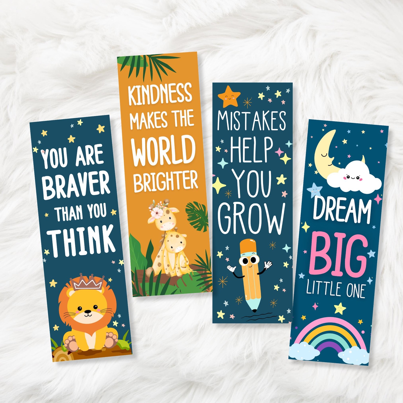 Printable Bookmark Inspirational Saying Bookmark for Kids Motivational ...
