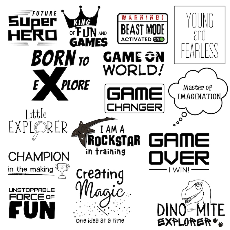 Kids Saying SVG Bundle Boy Saying SVG Bundle Little Boy - Etsy