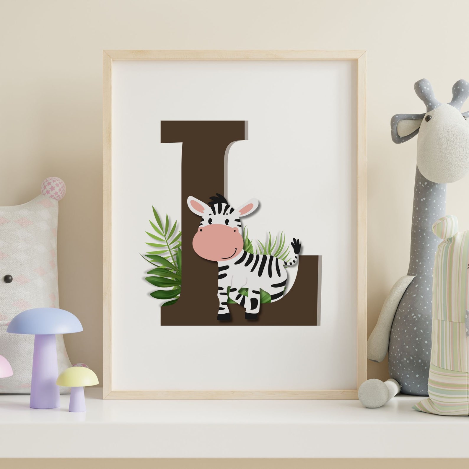 Safari Alphabet PNG Safari Animal Numbers SVG Cute Animal Letters ...