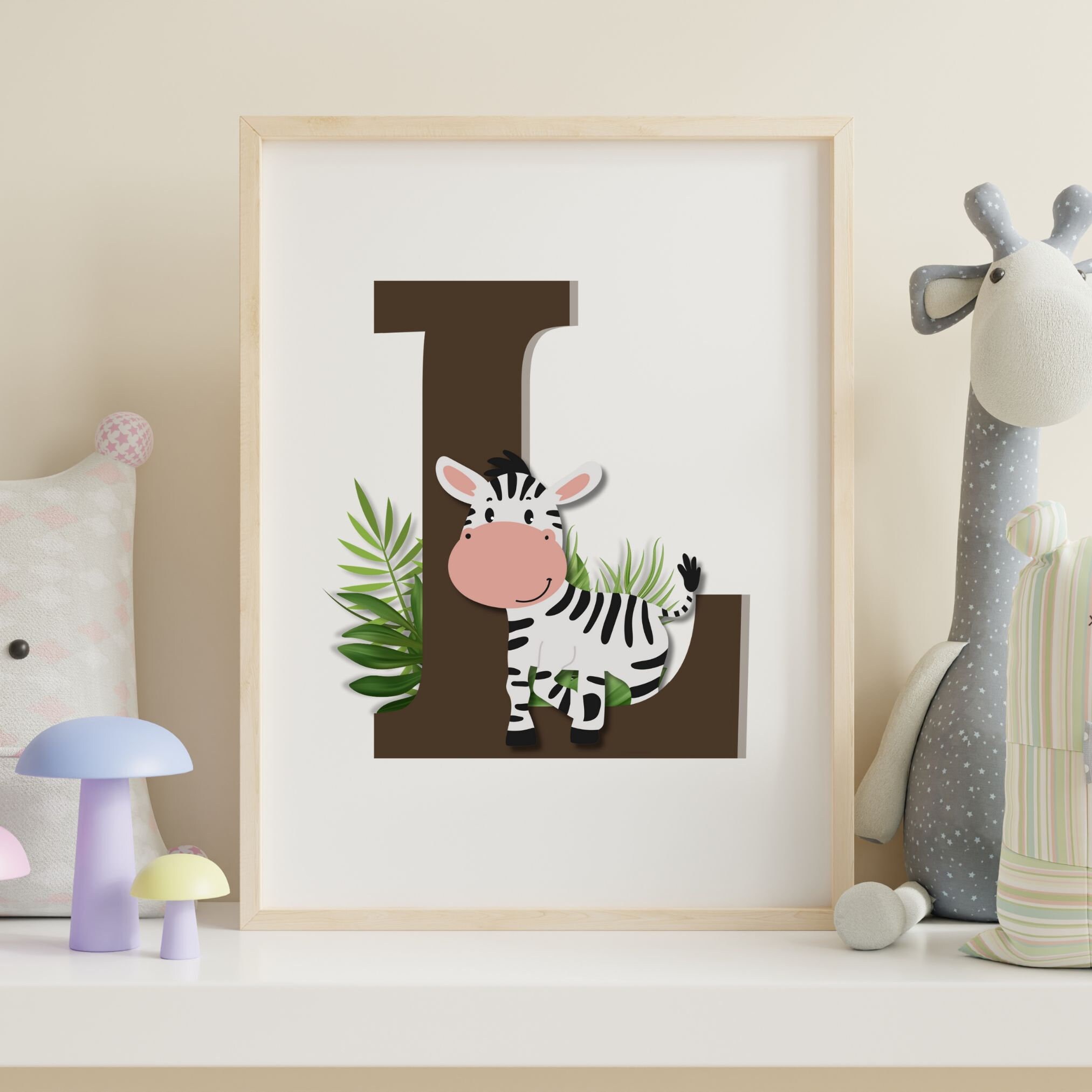 Safari Alphabet PNG Safari Animal Numbers SVG Cute Animal Letters ...