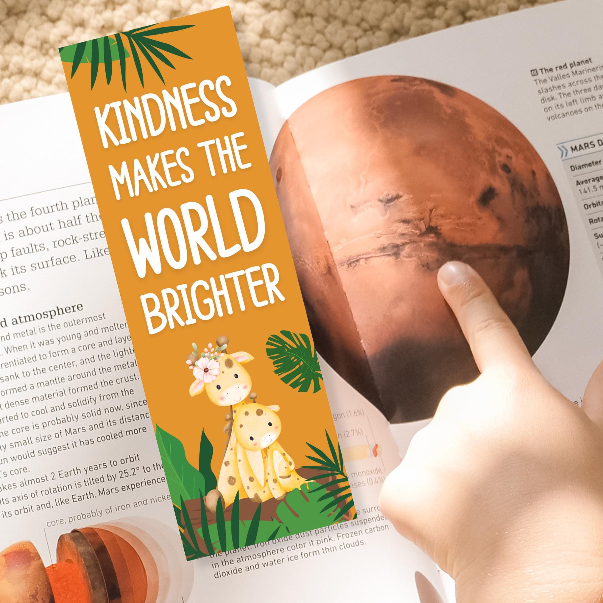 Printable Bookmark Inspirational Saying Bookmark for Kids Motivational ...