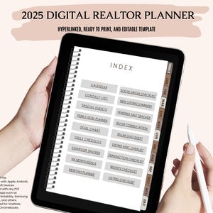 Real Estate Agent Planner Template | Real Estate Ultimate Planner ...