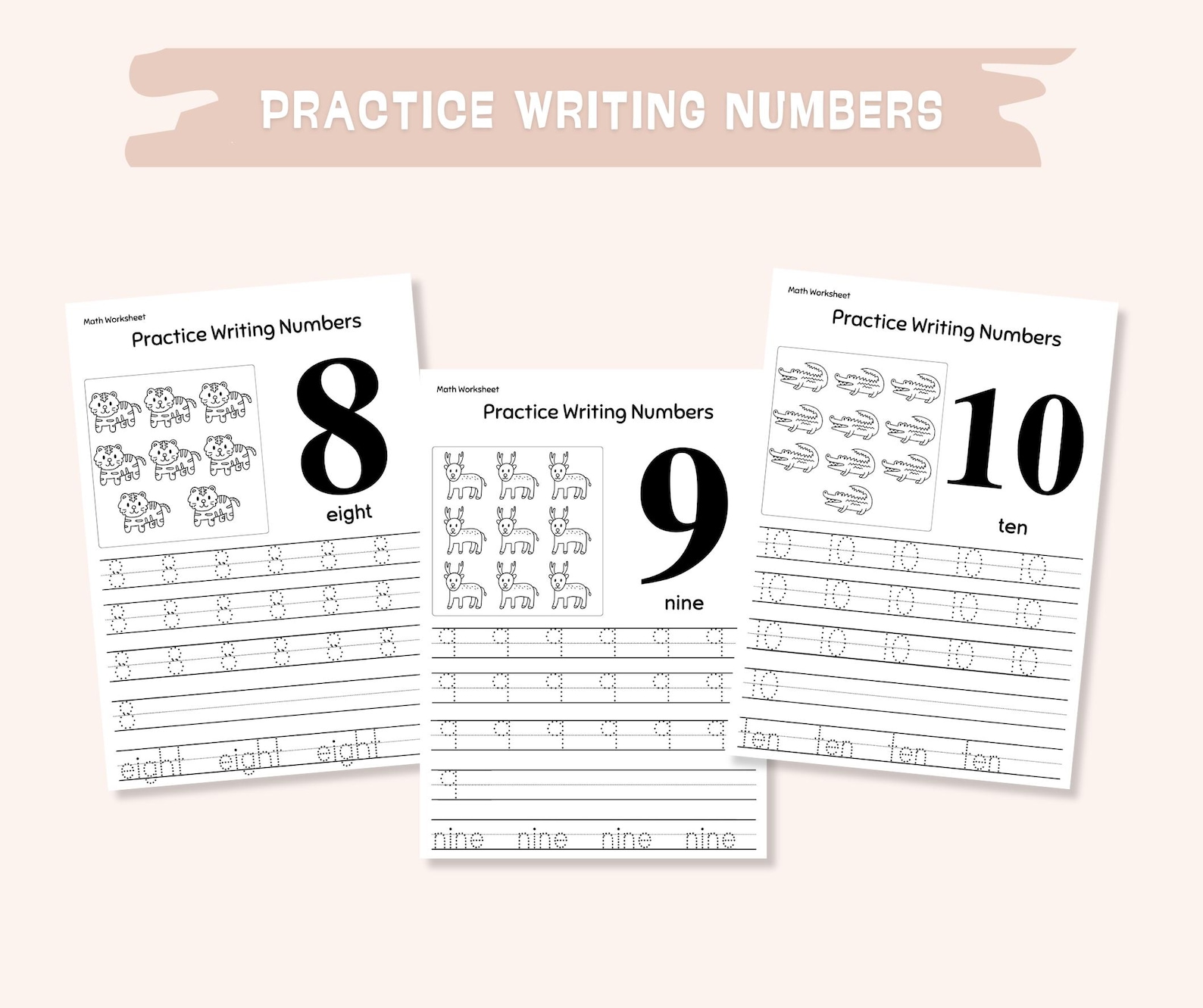 Preschool Alphabet & Number Tracing Worksheet (digital Download) - Etsy UK