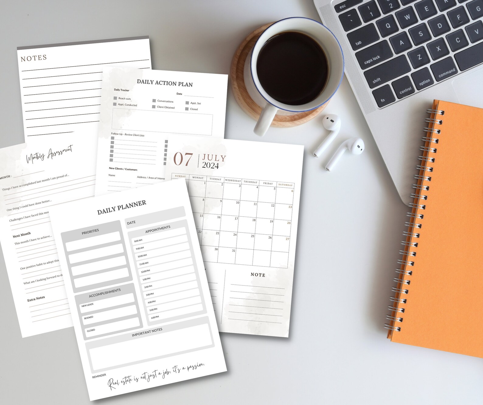 Real Estate Agent Planner Template Real Estate Ultimate Planner ...