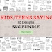 Kids Saying SVG Bundle | Boy Saying SVG Bundle | Little Boy Svg | Boy ...