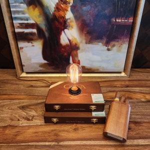Elegant Vintage Oliva Serie Cigar Box Lamp - Swiveling Accent Light W ...