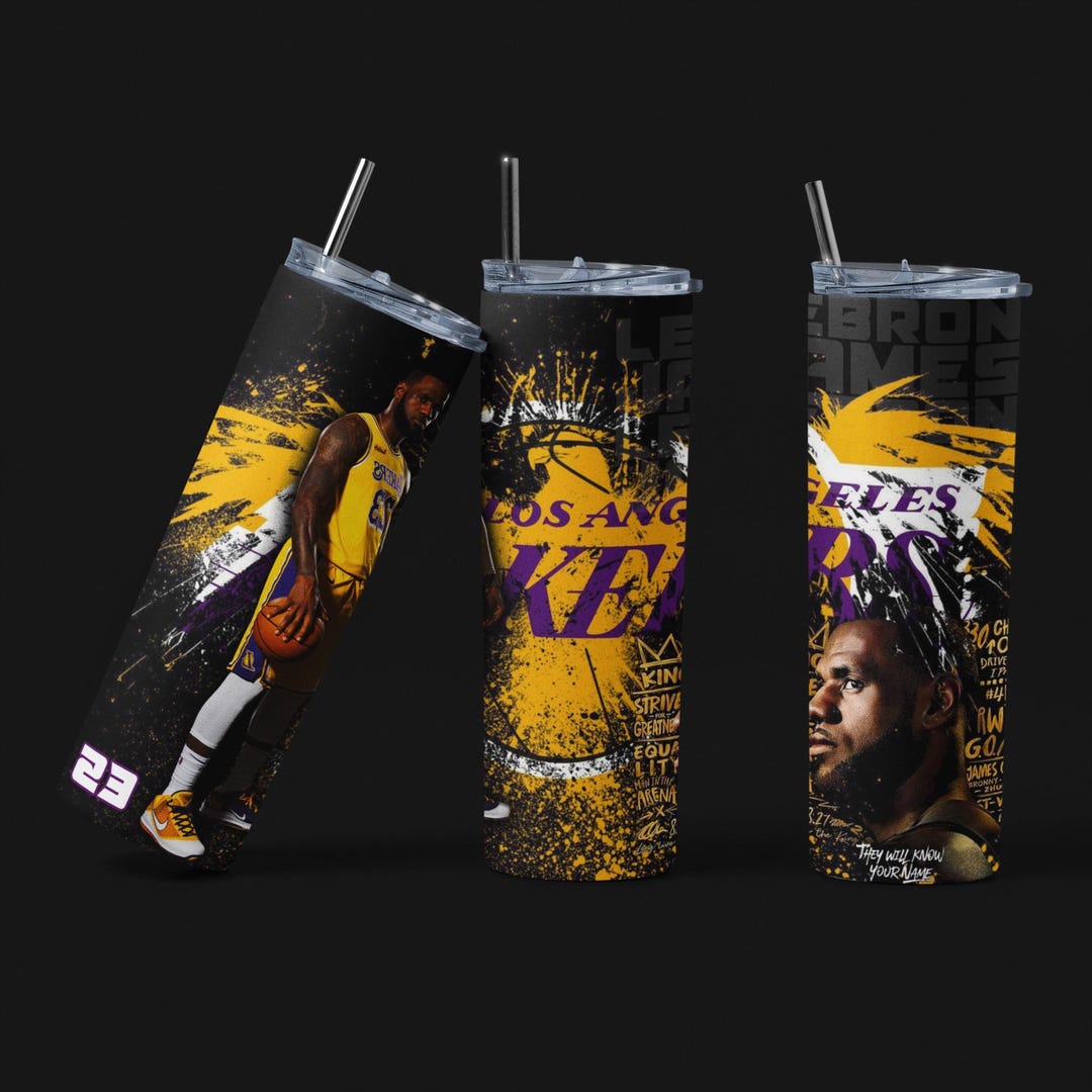 Lakers Tumbler, Vasos Flaco De Lebron James, Lakers Team, Termo De ...