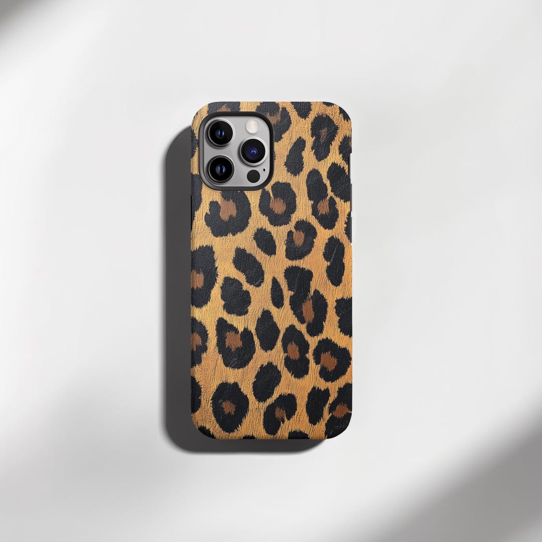 Leopard Print iPhone Case, Animal Print Phone Case, Cute Case, iPhone ...