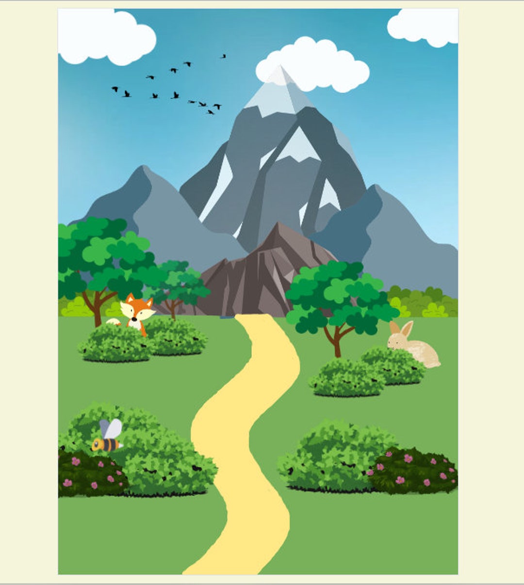 The Wild Nature | Digital Poster for Kids - Etsy