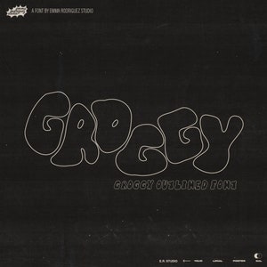 Groggy Font, Regular & Outlined Bundle, Thick Bubbly Graffiti Style Y2K ...