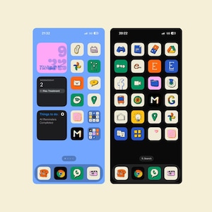 Hand-drawn App Icon & Wallpaper Pack: Sketchy Doodle Style (digital ...