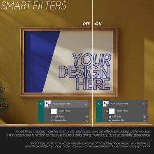 15 Landscape Framed Print Mockup Pack, Customizable Wall Art Template ...