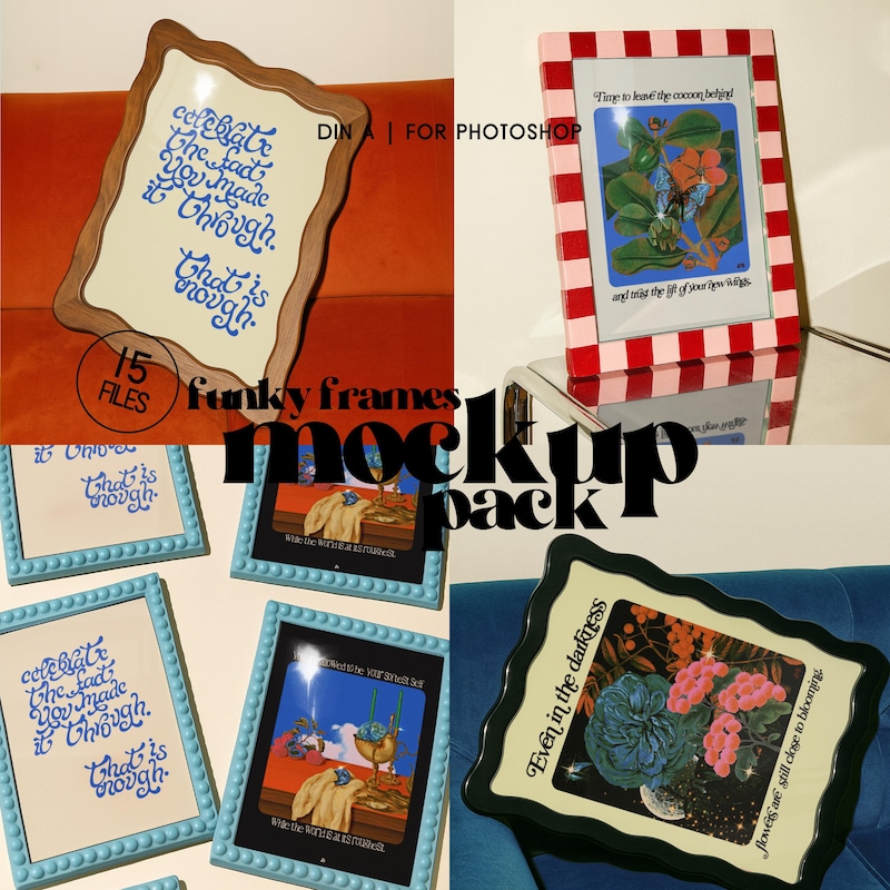 Funky Frames for Wall Art - Etsy