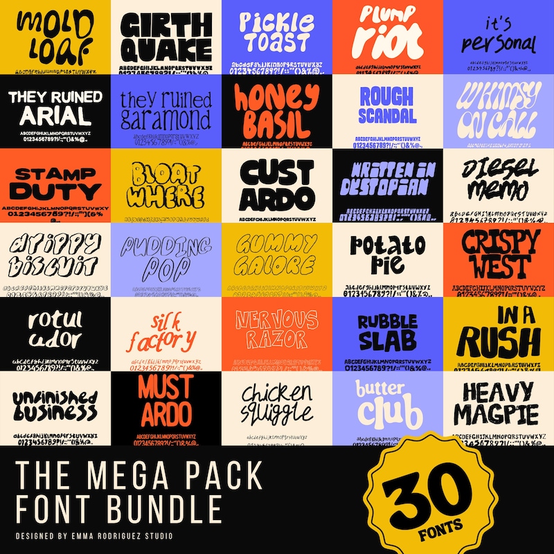 Canva Fonts Posters - Etsy
