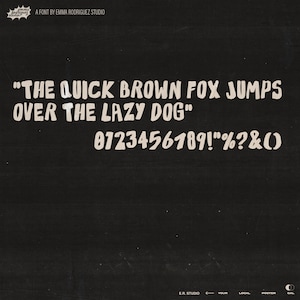 In a Rush Font | Thick Marker Graffiti Style Y2K Handwritten Typeface ...