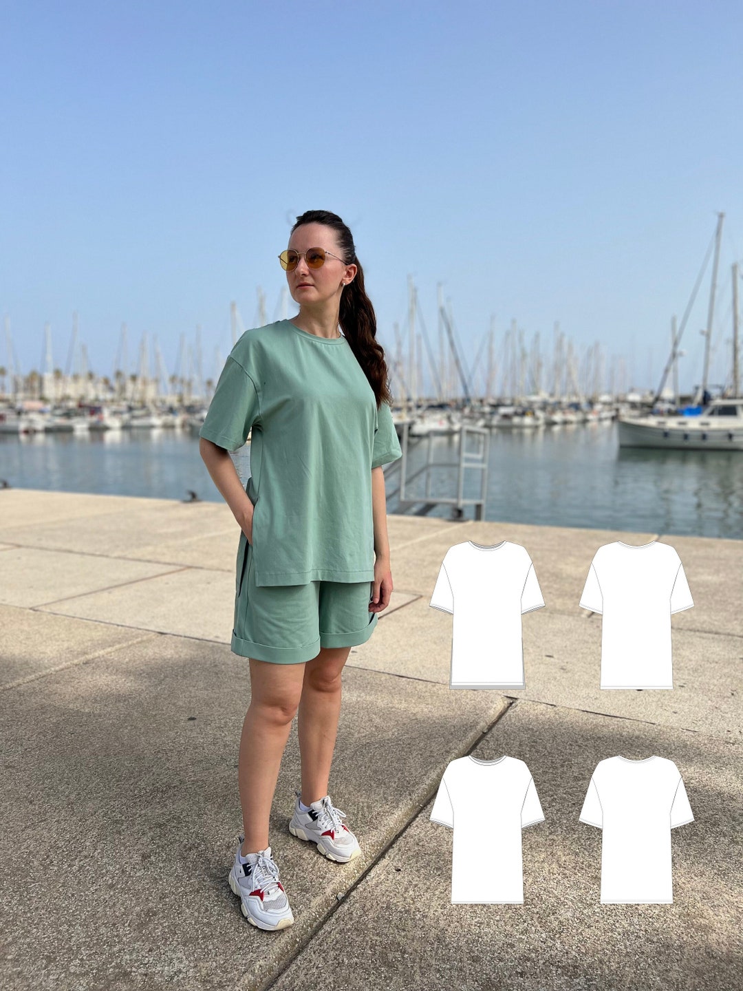 Lucie Loose Fit T-shirt Sewing Pattern - Etsy