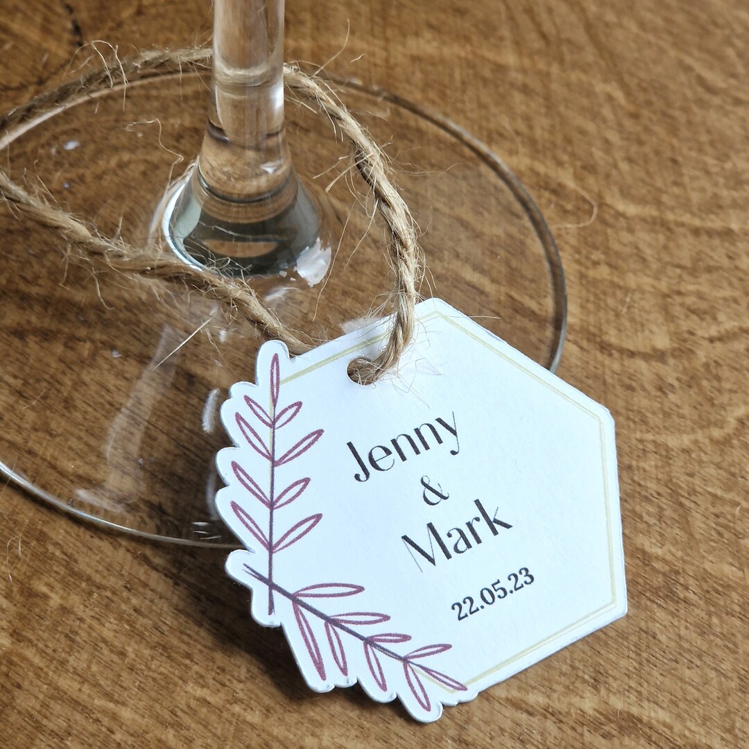 Custom Wedding Favour Tag - Wedding Favor Tag - Personalised Gift Tag ...