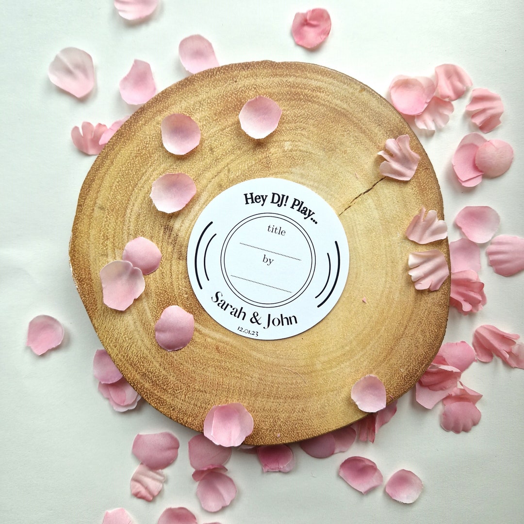 Wedding Song Request Card - Wedding Favours - Custom Favors - DJ ...