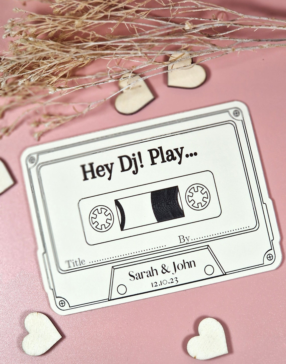 Wedding Song Request Card Wedding Favours Custom Favors DJ Request ...