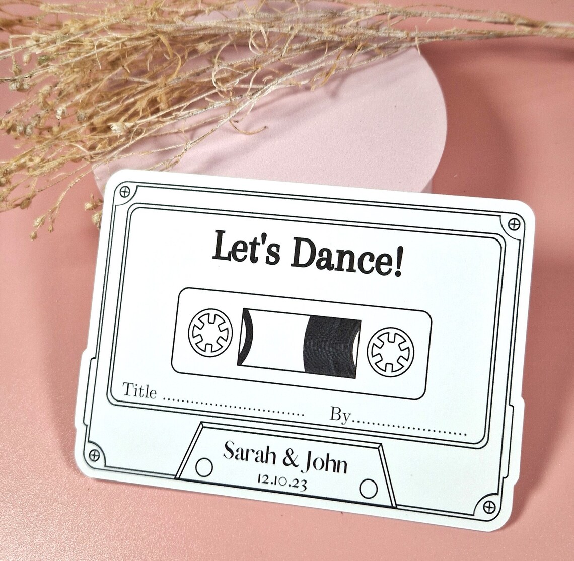 Wedding Song Request Card Wedding Favours Custom Favors DJ Request ...
