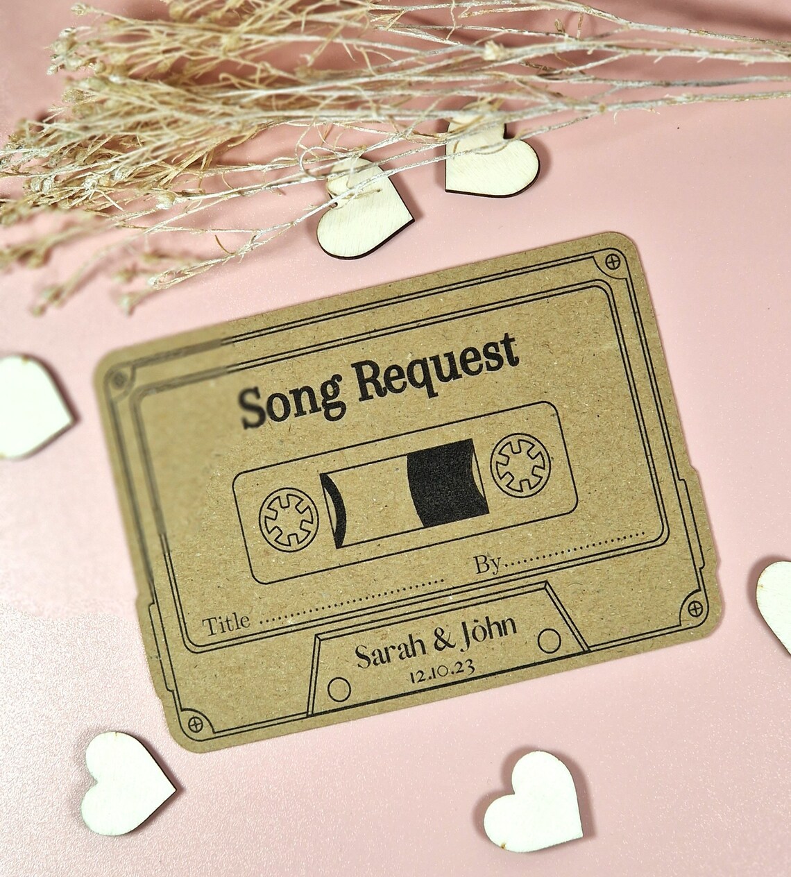 Wedding Song Request Card Wedding Favours Custom Favors DJ Request ...