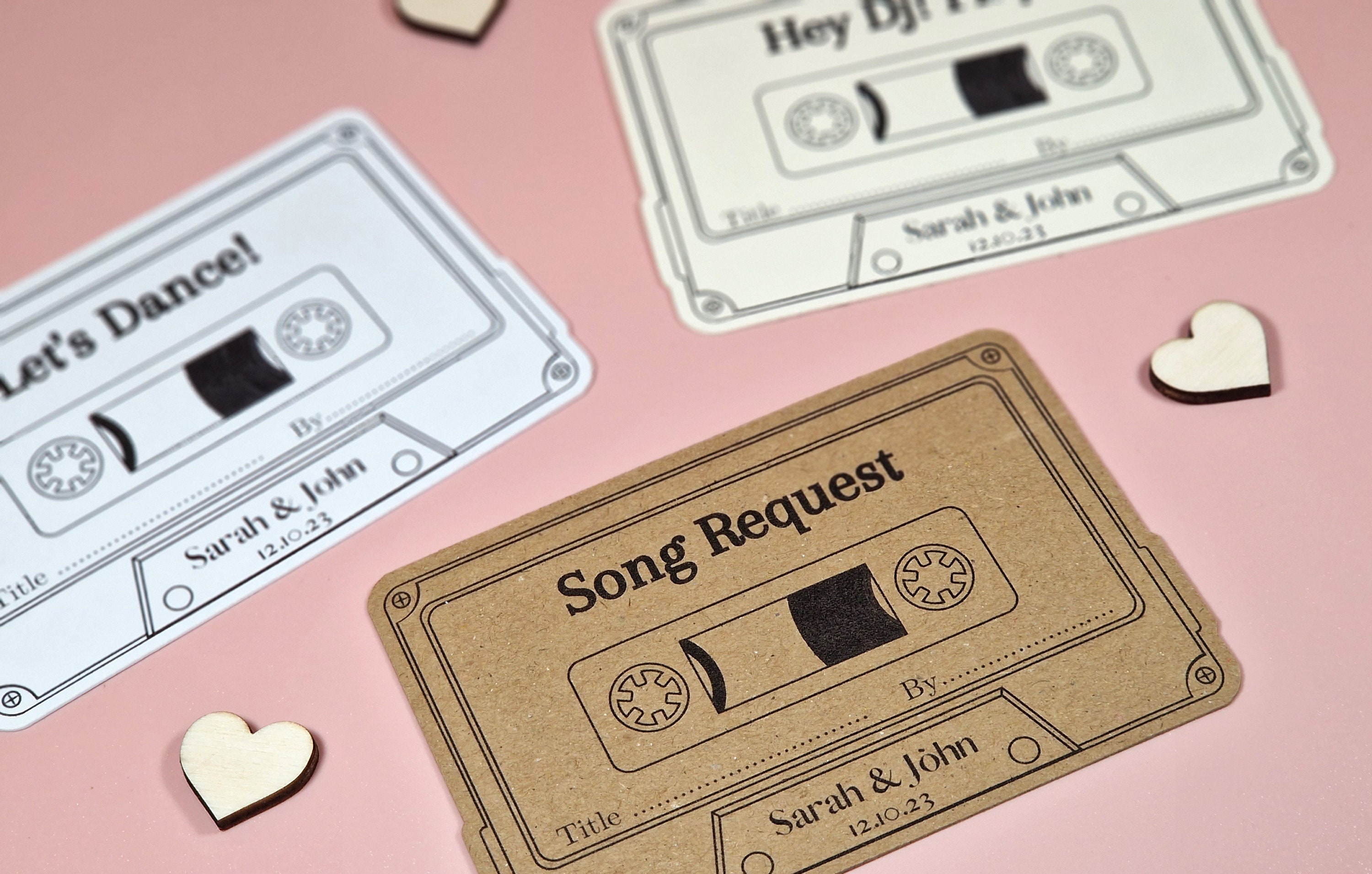 Wedding Song Request Card - Wedding Favours - Custom Favors - DJ ...