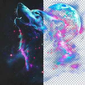 25 Star Wolves, PNG, Transparent Background, Printable, Clipart ...