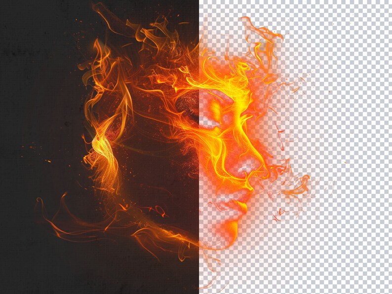 30 Fire Flame Shapes, PNG, Clipart, Fire Forms, Digital Download ...