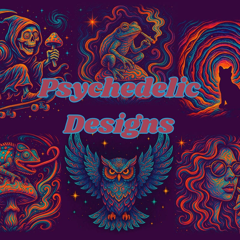 70s Psychedelic Art - Etsy