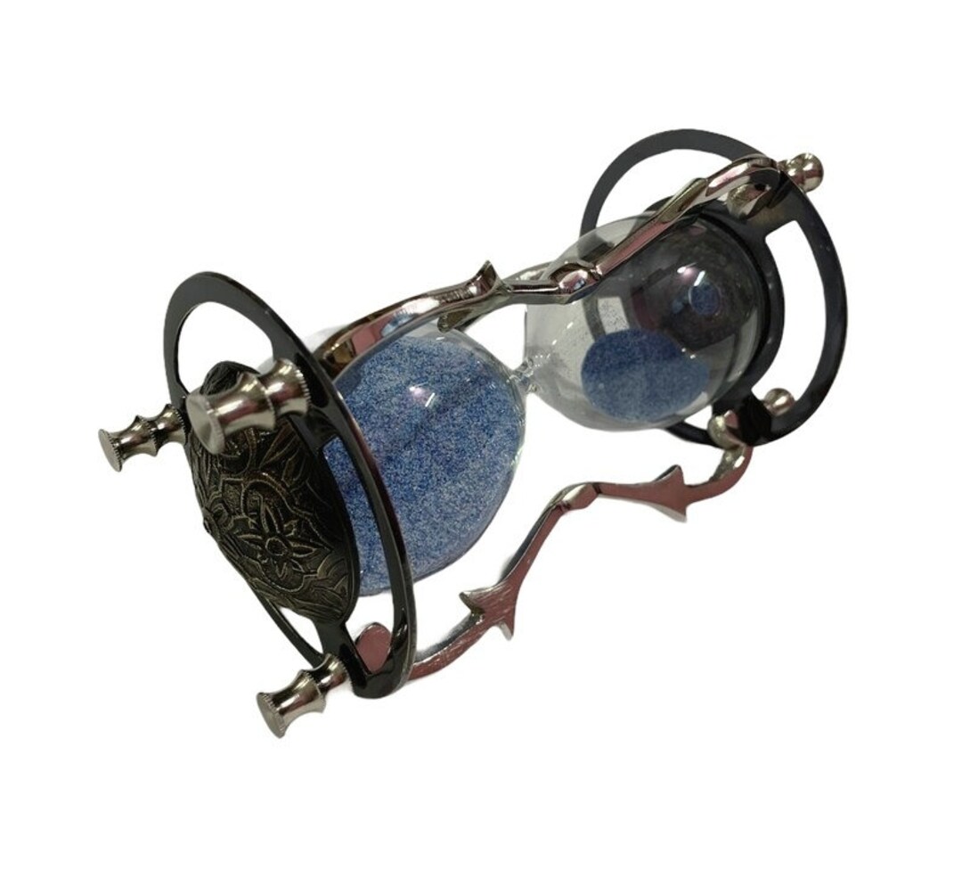 Vintage Revolving Unique Sand Timer / Nautical Style Stand - Etsy